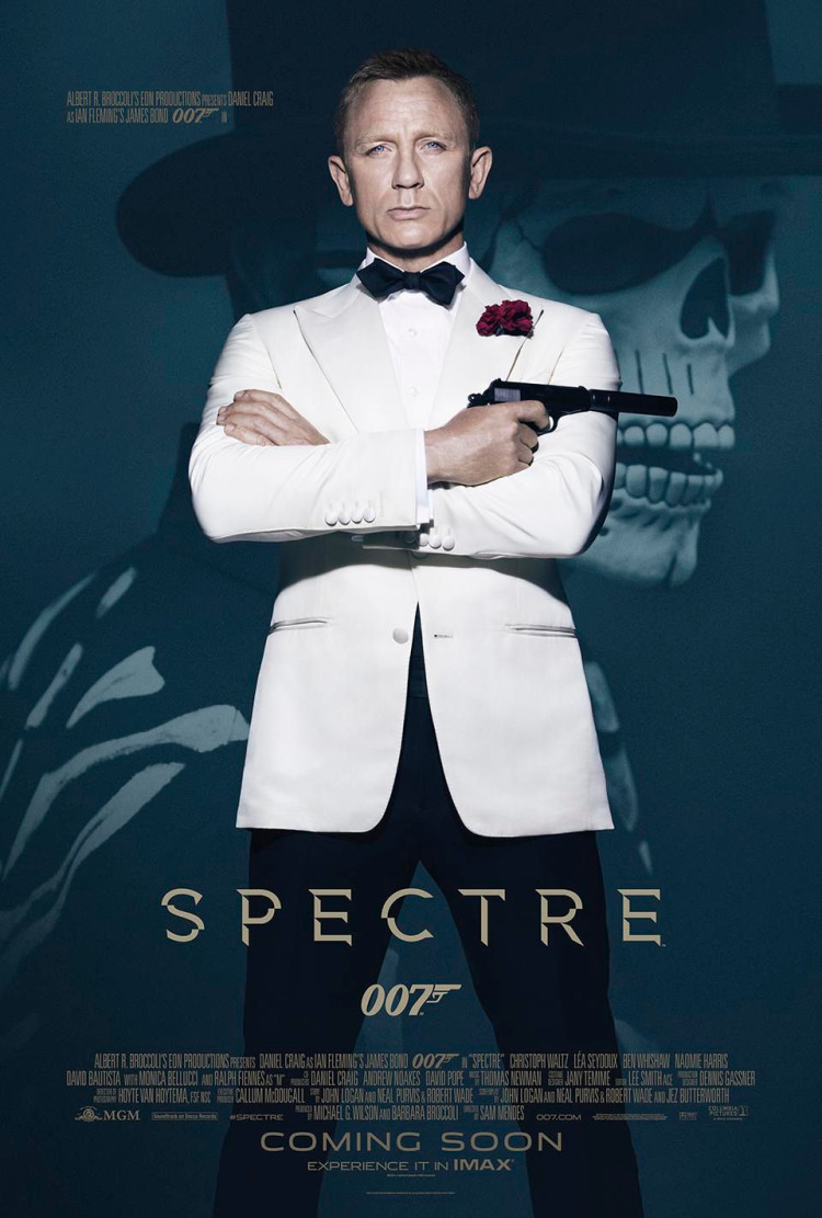 Daniel Craig wears white tuxedo in latest SPECTRE poster | The James ...